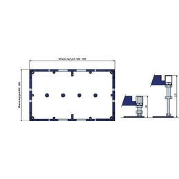 Villeroy & Boch Villeroy & Boch ViFrame Rahmen gr. DWn (ab 1000mm) Keram od. Acryl 4 F&uuml;sse 400x820x100mm U91412200
