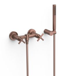 Tres Aufputz 2 Griffmischer f&uuml;r Dusche Anti Kalk Messing Handbrause , 28316301VO 28316301VO