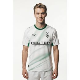 Fu&szlig;balltrikot Puma "BMG HOME JERSEY REPLICA", Herren, Gr. S, Puma wei&szlig;, archive gr&uuml;n, Web, Obermaterial: 100% Polyester, bedruckt, regular fit normal, Rundhals, Trikots Fu&szlig;balltrikot, f&uuml;r Erwachsene, mit Rundhalsausschnitt, atmungsaktiv