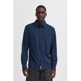 Langarmhemd Blend "BHALO JERSEY SHIRT - NOOS", Herren, Gr. 3XL, N-Gr, blau (marineblaus), Web, Obermaterial: 96% Baumwolle, 4% Elasthan, Hemden, aus Baumwollmischung, mit Elasthan, elastische Verarbeitung
