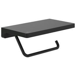 Villeroy & Boch Villeroy & Boch T-Papierhalter m Abl Elements - Striking 200x110x79mm Matt Black TVA152023000K5