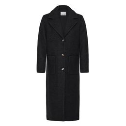 Wintermantel Ichi "Jacke IHSTIPA", Damen, Gr. 38, schwarz, Obermaterial: 50% Polyester PES. 50% Wolle mw., M&auml;ntel Wintermantel