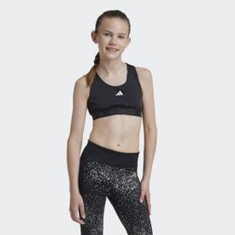 Sport-BH adidas Sportswear "JG POWER TF BRA", M&auml;dchen, Gr. 128, N-Gr, schwarz-wei&szlig; (schwarz, carbon, wei&szlig;), Obermaterial: 83% Polyester, 17% Elasthan, BHs Sport-BH