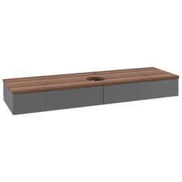Villeroy & Boch Villeroy & Boch Waschtischunterschrank Antao L14_5 1600x190x500mm mit Beleuchtung mit Struktur FK/AP L14152GK
