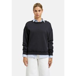 Smith & Soul Sweatshirt SMITH & SOUL, Damen, Gr. XL, marine, Sweatware, Obermaterial: 65% Baumwolle, 35% Polyester, unifarben, oversize normal, Rundhals, angesetztes B&uuml;ndchen, Sweatshirts Sweatshirt, mit kreativem R&uuml;cken-Design, Rundhals