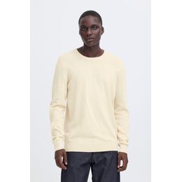 Strickpullover Blend "BHBRAY CREW KNIT", Herren, Gr. L, beige (oyster gray), Strick, Obermaterial: 100% Baumwolle, unifarben, regular fit, Rundhals, Rippb&uuml;ndchen, Pullover Strickpullover, mit Rundhalsausschnitt, aus Baumwolle, Regular Fit, Langarm, unifarben