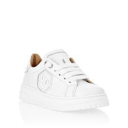 Sneaker Philipp Plein "Hexagon", Jungen, Gr. 32, Normalschaft, 01, wei&szlig;, Schuhe Sneaker