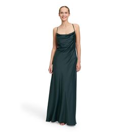 Abendkleid Vera Mont "Damen mit Wasserfallausschnitt", Damen, Gr. 36, Normalgr&ouml;&szlig;en, gr&uuml;n (dusty slate), Obermaterial: 97% Polyester, 3% Elasthan. Futter: 100% Polyester, figurumspielend lang, Wasserfallausschnitt, Kleider Abendkleid
