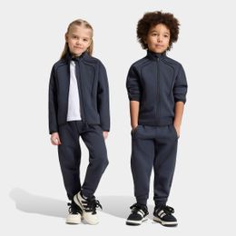 Trainingsanzug adidas originals "TS", Jungen, Gr. 128, night grau, Obermaterial: 67% Polyester, 33% Baumwolle, Sportanz&uuml;ge Trainingsanzug, f&uuml;r Kinder, sportlicher Stil, zweiteiliges Set, aus Baumwolle