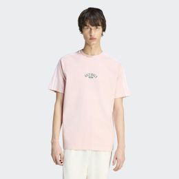 T-Shirt adidas originals "adidas originals RINGER, MIT VERWASCHENER GRAFIK", Damen, Gr. XL, rosa (sandy pink), Obermaterial: 100% Baumwolle, normal, Rundhals, Shirts T-Shirt