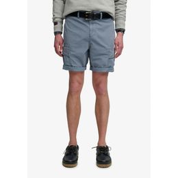 Cargoshorts Superdry "RIPSTOP LIGHT CARGO SHORT", Herren, Gr. 30, N-Gr, grau (flint stone blau grau), Web, Obermaterial: 100% Baumwolle, unifarben, relaxed fit knielang, Hosen, Relaxed Fit, knielange Schnittform, mit Rei&szlig;verschluss