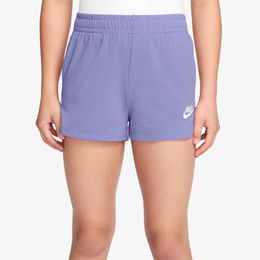 Shorts Nike Sportswear "G NSW SHORT JSY", M&auml;dchen, Gr. L, N-Gr, light thistle, Obermaterial: 100% Baumwolle, Hosen Shorts, f&uuml;r Jugendliche, mit sportlichem Stil, leichtes Tragegef&uuml;hl