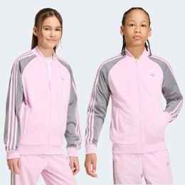 Trainingsjacke adidas originals "SST", M&auml;dchen, Gr. 164, rosa (orchid fusion), Obermaterial: 100% Polyester, Jacken Trainingsjacke