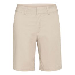 Shorts Kaffe "Anzugshorts KALEA", Damen, Gr. 34, N-Gr, blau (feather gray), Obermaterial: 38% Polyester PES. 30% Baumwolle CO. 30% Viskose CV. 2% Elasthan EL., Hosen Shorts