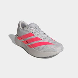 Laufschuh adidas Performance "ADIZERO PACER", Herren, Gr. 42,5, grau two, lucid rot, halo silber, Synthetik, Textil, Schuhe Laufschuh, sehr leicht