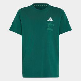 T-Shirt adidas Sportswear "J MC TEE 2", Jungen, Gr. 128, collegiate gr&uuml;n, Obermaterial: 100% Baumwolle, Rundhals, Shirts T-Shirt