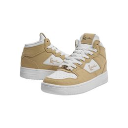 Sneaker Karl Kani "Karl Kani Damen KKFWW000320 KK 89 High PRM", Damen, Gr. 36.5, wei&szlig;, tan, Leder, Schuhe Sneaker