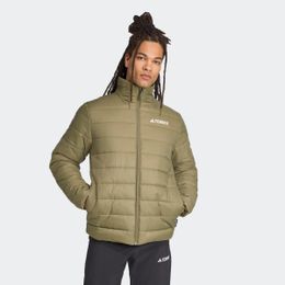 Steppjacke adidas terrex "MT ESS PAD J", Herren, Gr. L, gr&uuml;n (olive strata), Obermaterial: 100% Polyamid, Jacken Steppjacke