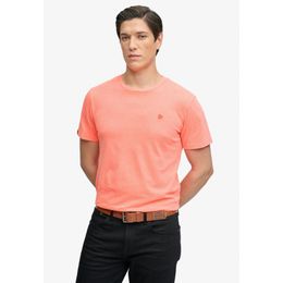 Rundhalsshirt Superdry "CLASSIC ESSENTIAL NEON TEE", Jungen, Gr. L, torch flame orange, Single Jersey, Obermaterial: 100% Baumwolle, unifarben, relaxed fit normal, Rundhals, Shirts Rundhalsshirt, Relaxed Fit, aus Baumwolle und Single Jersey, Kurzarm
