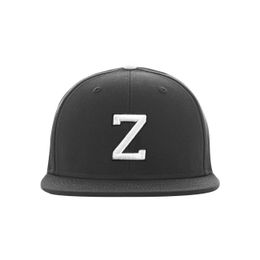 Snapback Cap MSTRDS "MSTRDS Unisex Letter Snapback", Herren, Gr. htgrey/Y, schwarz (z), 100% Baumwolle, unifarben, Caps