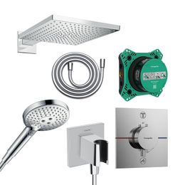 Hansgrohe ShowerSelect Comfort E Unterputz-Duschsystem mit Thermostat, 15572000#Set1,