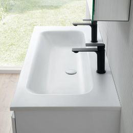 rivea Dia ultraflacher M&ouml;belwaschtisch B: 121 H: 14,2 T: 51,5 cm, BR0098WM,