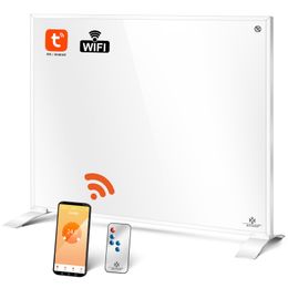 Kesser&reg; Infrarotheizung Effizient Infrarot 2in1 Standger&auml;t & Wandmontage Elektroheizung mit Fernbedienung Thermostat & App-Steuerung Timer Elektrisch Heizpaneel Heizung Konvektor Standf&uuml;&szlig;e