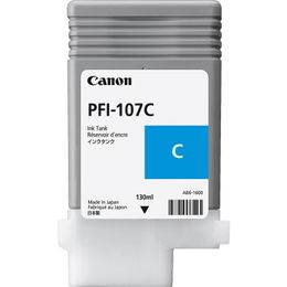 Canon PFI-107Y, Cyan Druckerpatrone (Passend f&uuml;r Drucker iPF670, 680, 685, 770, 780 und 785)