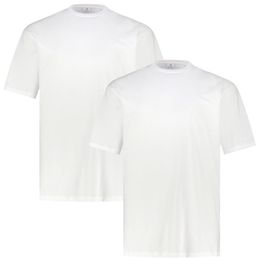 Herren Gro&szlig;e Gr&ouml;&szlig;en | Pfundskerl Doppelpack T-Shirt mit Rundhalsausschnitt Farbe wei&szlig; Gr&ouml;&szlig;e: 5XL