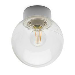 If&ouml; Electric Deckenleuchte Porzellan und Klarglas