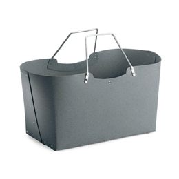 Einkaufstasche Lefa, Reisenthel Accessoires, Lederfasermaterial, Aluminiumb&uuml;gel, eloxiert, Kunststoffgriffe, Upcycling, 47 cm Breite, 20 cm Tiefe