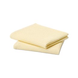 Tchibo - 2 Premium-Handt&uuml;cher mit Waffelpiqu&eacute; - gelb