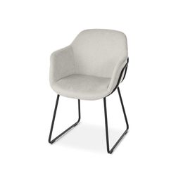 Tchibo - Gepolsterter Schalenstuhl mit Metallbeinen - 57x57x79,5cm - schwarz - Polyester / Polypropylen / Polyurethan