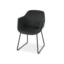 Tchibo - Gepolsterter Schalenstuhl mit Metallbeinen - 57x57x79,5cm - olivgr&uuml;n - Polyester / Polypropylen / Polyurethan