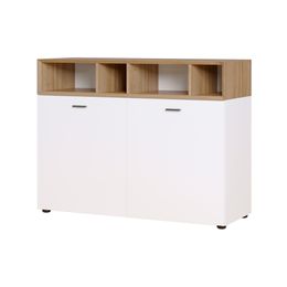 Germania-Kommode &raquo;Coruna&laquo; - 106x41x82cm - braun - Holz / Metall