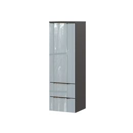 Tchibo - Mediumschrank &raquo;Vasio&laquo; - 36x34x111cm - grau - Holz / Glas
