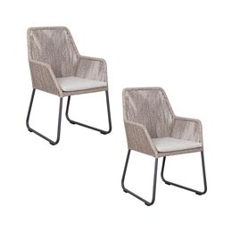 DeVries 2 Dining-Sessel - 64x64x90cm - anthrazit -