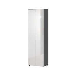 Tchibo - Garderobenschrank &raquo;GW-Rimini&laquo; - 59x40x199cm - wei&szlig; - Holz / Glas
