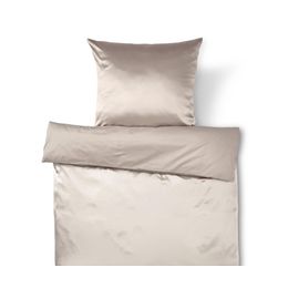 Tchibo - Seiden-Baumwoll-Bettw&auml;sche - grau-beige