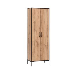 Tchibo - Aktenschrank &raquo;2000 H650 T2&laquo; - 65x39x194cm - schwarz - Holz / Metall