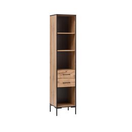 Tchibo - B&uuml;rohochschrank &raquo;2000 H 400 R&laquo; - 40x39x194cm - schwarz - Holz / Metall