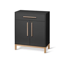 Tchibo - Bad-Sideboard &raquo;Eklund&laquo; - 75x90x35cm - anthrazit - Holz / Eichenholz