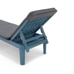 Tchibo - Gartenliege - 188x49,5x32,5cm - blau -