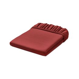 Tchibo - Jersey-Spannbettlaken - rot