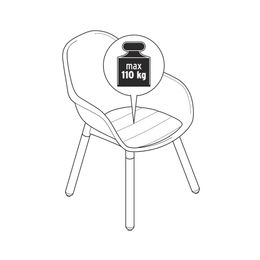 Tchibo - 2 Schalenst&uuml;hle - 58x61x84cm - grau -