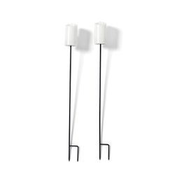 Tchibo - 2 LED-Echtwachs-Fackeln - schwarz