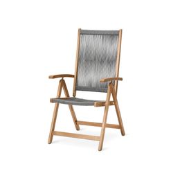 Tchibo - Hochlehner &raquo;Lenja&laquo; mit verstellbarer R&uuml;ckenlehne - 56,5x69,5x109cm - grau - Polypropylen / Polypropylen