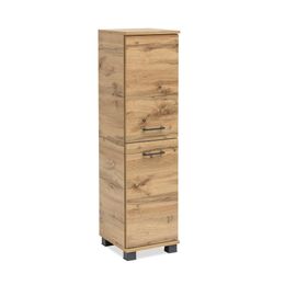Tchibo - Highboard &raquo;HB 300 Nora&laquo; - 30,5x32,5x117cm - schwarz - Holz / Metall / Kunststoff