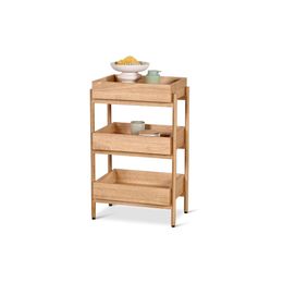 Tchibo - Standregal mit 3 F&auml;chern - 50x35x80cm - naturfarben - Rubberwood-Holz