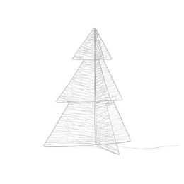Tchibo - LED-Outdoor-Tanne - silber